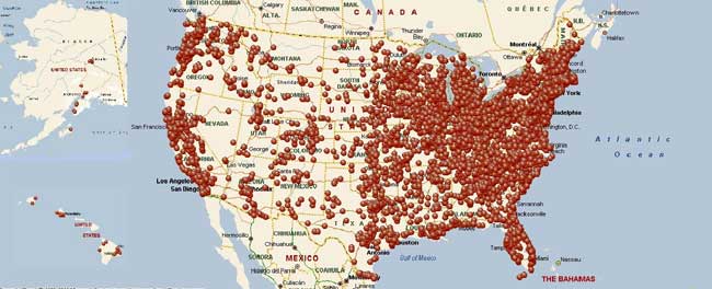 World Book Night 2012 US Giver Map