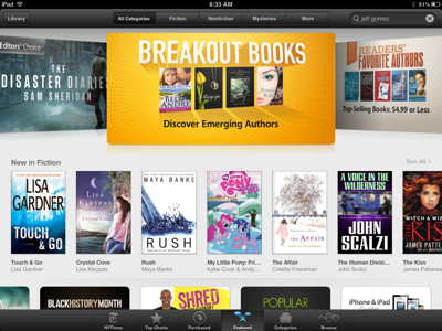 Apple’s iBookstore Debuts Breakout Books Category