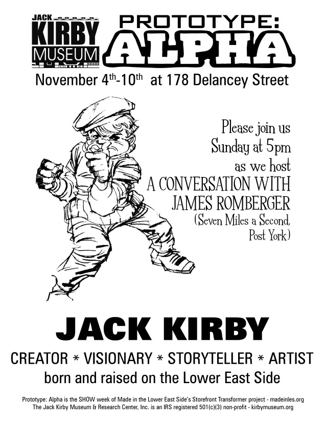 Video: James Romberger at the Pop-up Jack Kirby Museum