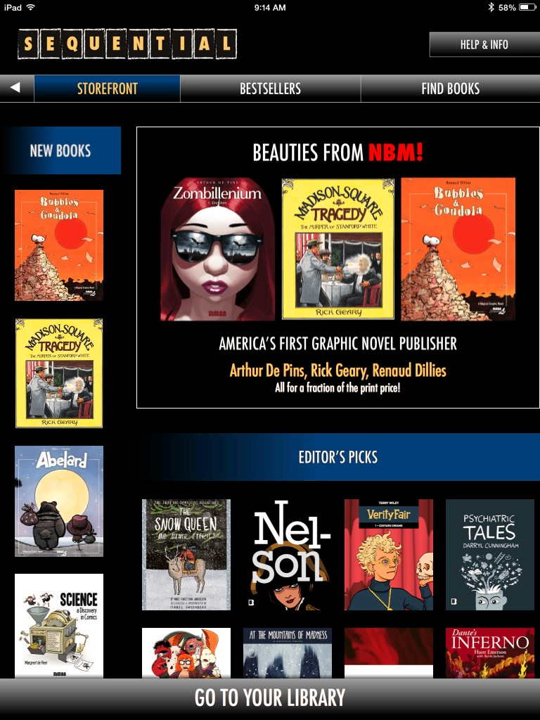 Sequential Adds NBM Graphic Novels