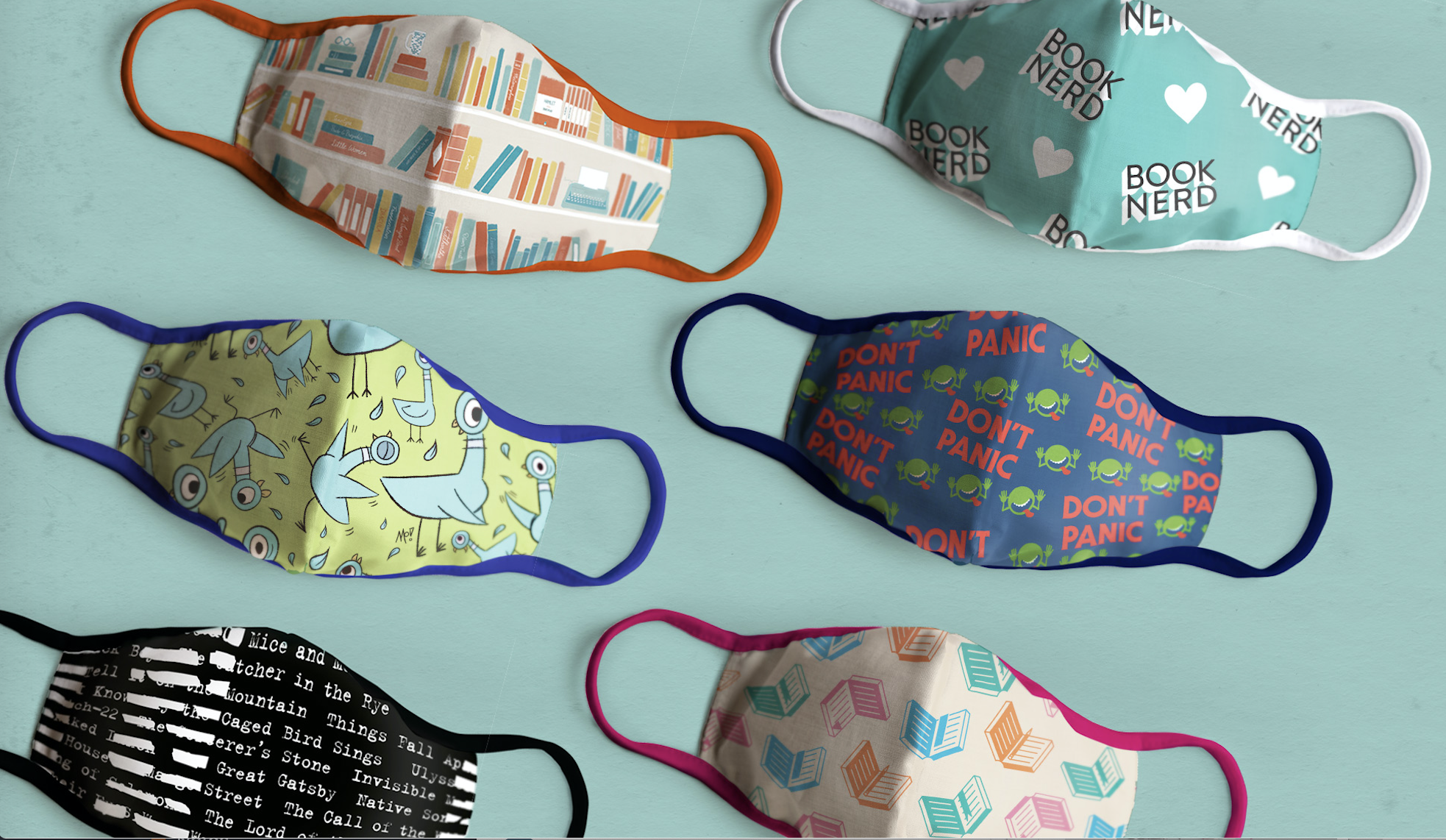 Sale of Book-Themed Masks to Benefit Binc