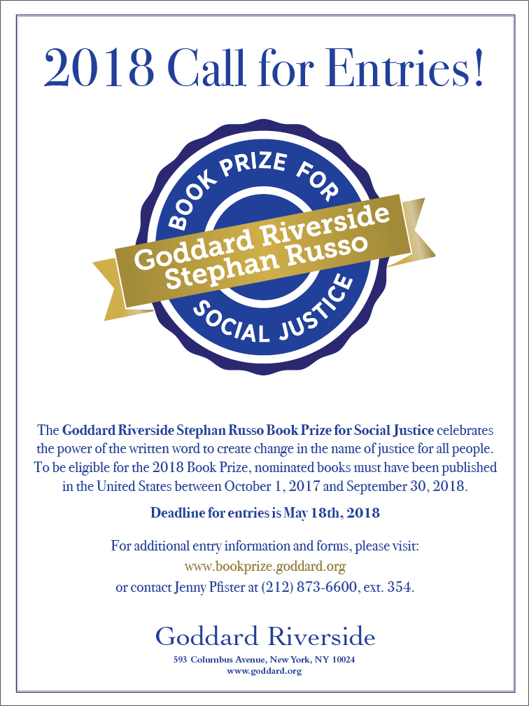 Goddard Riverside Stephen Russo Book Prize Entries Open