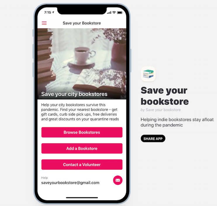 Crowdsourced App Aims to Help Bookstores