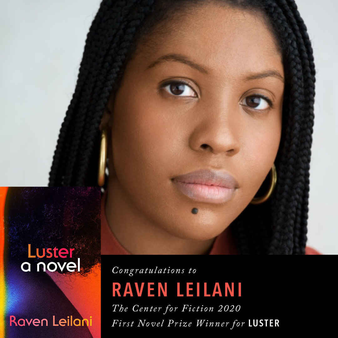 'Luster' Wins Center for Fiction's First Novel Prize