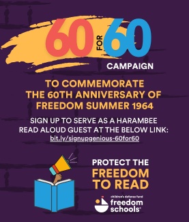 CDF Freedom Schools Program Launches Read Aloud Campaign